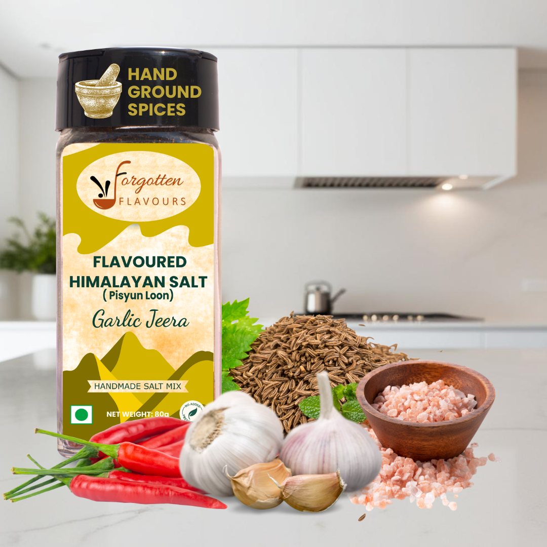 Himalayan Flavoured Salts (Pahadi Namak) Seasoning | Garlic Jeera Salt ...