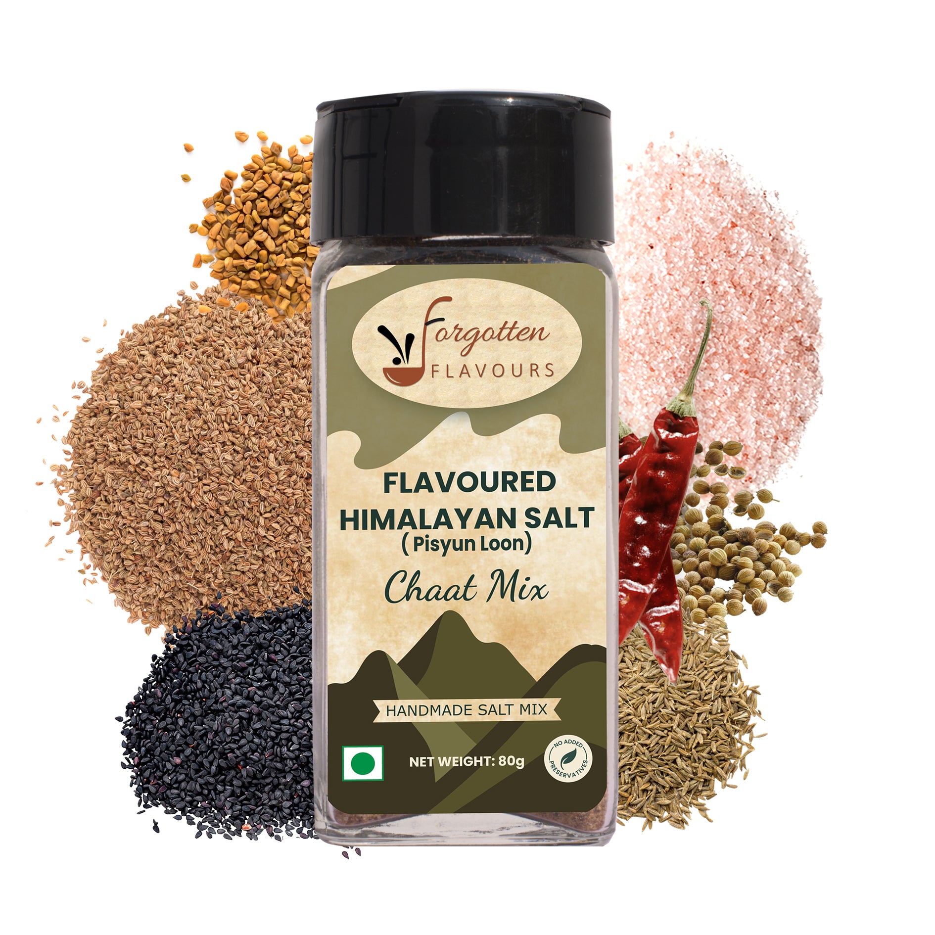Himalayan Flavoured Salts (Pahadi Namak) Seasoning | Chaat Mix Salt| H ...